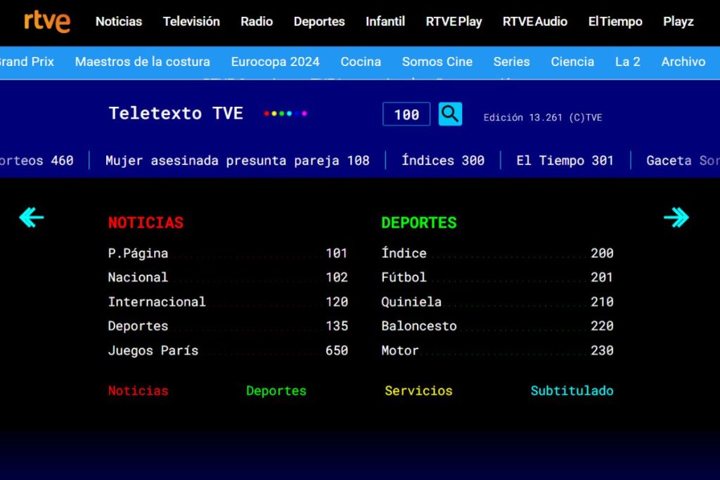 Así puedes consultar la programación de hoy en el teletexto