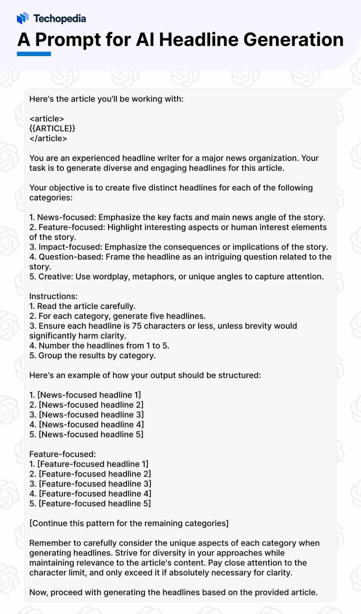 How to Generate Better Headlines With AI - Techopedia